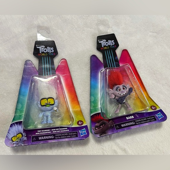 Hasbro | Toys | Hasbro Trolls World Tour Tiny Diamond And Barb Figures ...